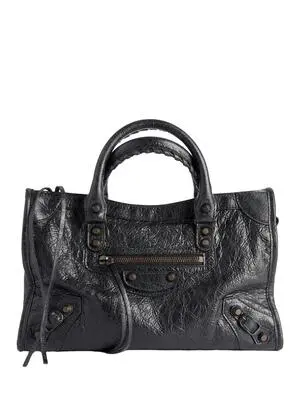 Balenciaga Le City Small Leather Bag - Black