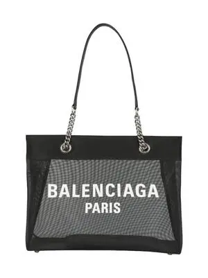 Balenciaga Mesh Duty Free Tote - Black White