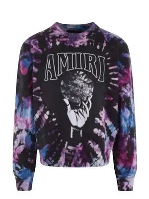Amiri Crystal Ball Tie-dye Sweatshirt - Purple