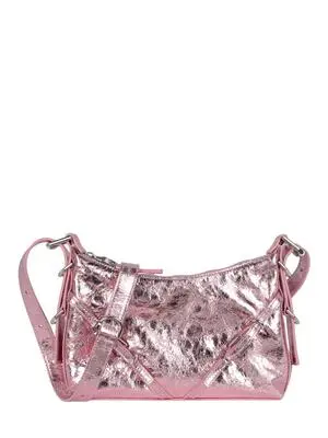Givenchy Mini Voyou Bag In Laminated Leather - Pink