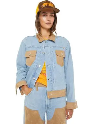 MOTHER The Dynamic Duo Denim Jacket - Blue