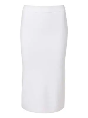 Max Mara Gennaio Knitted Pencil Skirt - White