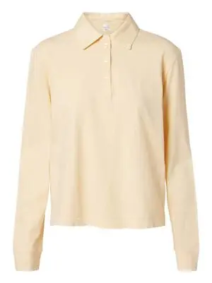 LESET Margo Cotton Polo Shirt - Yellow