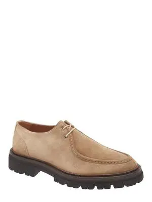 Gentle Souls Lisbon Apron Toe Lug Sole Shoe - Sand Suede