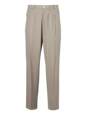 BRUNELLO CUCINELLI Pleated Cotton Tapered Pants