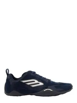 Balenciaga Monday Ultra Corduroy-Trimmed Sneakers Blue