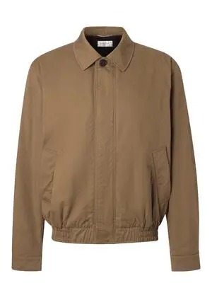 Saint Laurent Cotton Blouson Jacket Brown