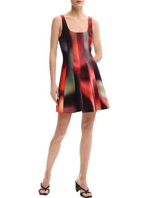 Desigual Sleeveless Fit & Flare Minidress - Black