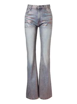 Acne Studios Coated Bootcut Jeans - Blue