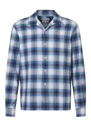 JW Anderson Checked Cotton Flannel Shirt - Blue