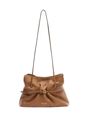 Prada Leather Shoulder Bag - Brown