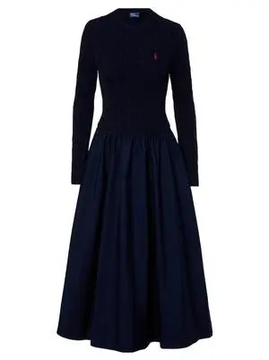 Polo Ralph Lauren Cotton-blend Maxi Dress - Blue