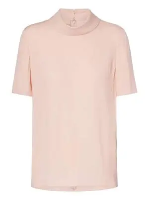 Valentino Garavani Silk Georgette Top - Pink