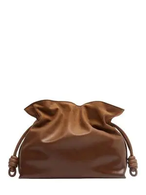 Loewe Flamenco Medium Clutch - Brown