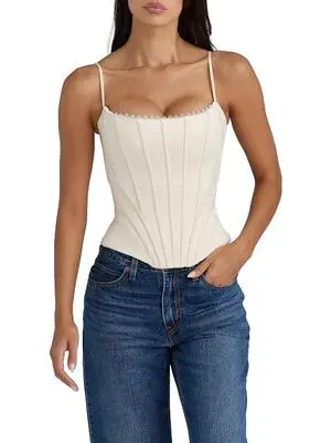 HOUSE OF CB Cadie Satin Corset Top