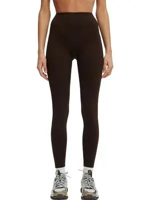 Cotton:on Active Ultra Soft Contour Full Length Tight - French Roast