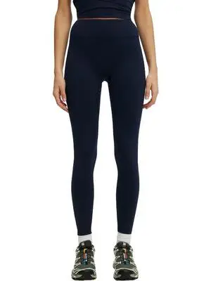 Cotton:on Active Ultra Soft Contour Full Length Tight - Prep Sport Navy