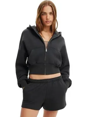 COTTON ON Oversized Zip Through Hoodie - Shadowstone