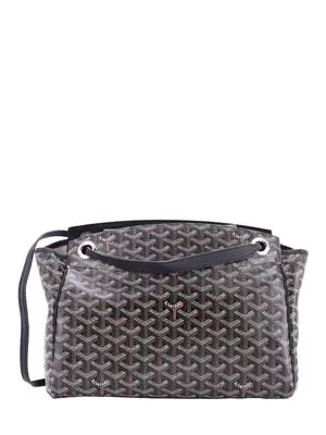 GOYARD Rouette Bag Coated Canvas Pm - Black