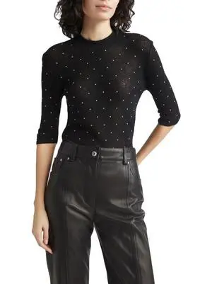 PACO RABANNE Studded Wool Sweater