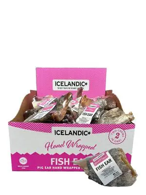 ICELANDIC+ Fish Ear Dog Treats 30-pack - Multicolored