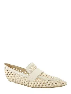 Paul Green Delta Woven Loafer - Nature Shell Diva Soft Suede