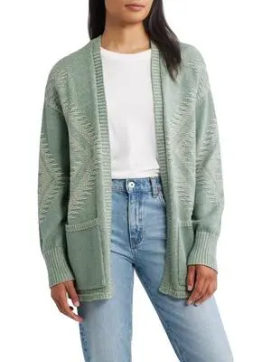Pendleton Sierra Springs Open Front Cardigan - Sage