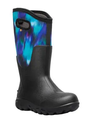 Bogs Classic Seamless Tall Rain Boots - Black/blue Multi