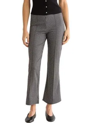 Rails Auray Gingham Pleated Front Pants - Black Gingham