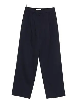 DUNST Cotton Blend Chino Trousers - Blue