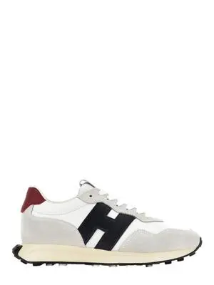 Hogan H601 Leather Sneakers - White