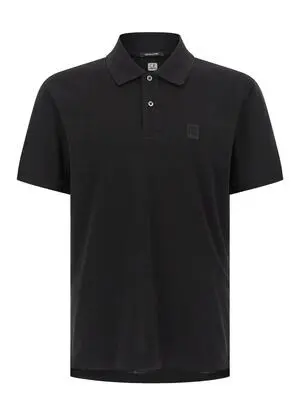 C.P. COMPANY C. P. Company Polo M/c With Logo - Black