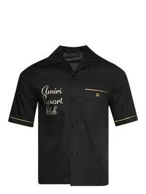 Amiri Resort Club Embroidered Shirt - Black