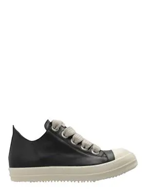 Rick Owens Temple Jumbolace Low Sneakers - Black