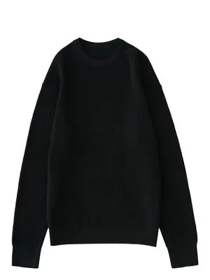 Studio Nicholson Portland Cashmere Waffle Knit - Black
