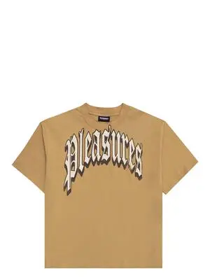 PLEASURES Twitch Heavyweight T-shirt - Tan