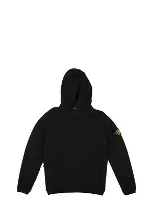 Stone Island Logo Pullover Sweatshirt - Black