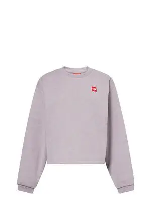 The North Face Cotton-blend Relaxed Fit Cropped Sweatshirt - Transcendent Grey