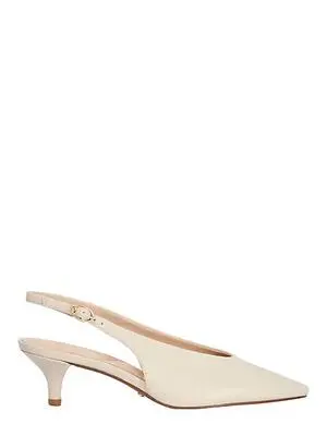 DUNE Credibility Slingback Leather Courts - Ecru Leather