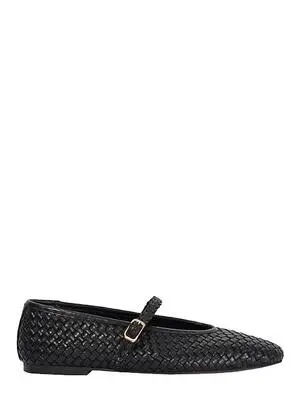 DUNE Leather Ballet Flats - Black Leather
