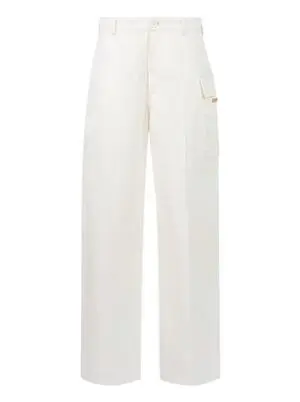 Marni Logo-patch Relaxed-fit Cargo Trousers - 00w01