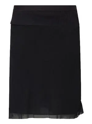 Rick Owens Bias-cut Mini Skirt - Black