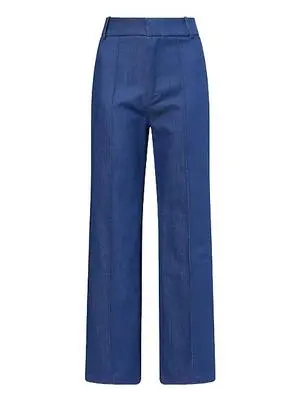 DESTREE Stretch-denim Wide Leg Trousers - Blue