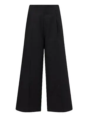 DESTREE Martha Tailored Cotton Trousers - Black