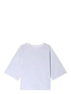 Sandro Relaxed-fit Cotton-jersey T-shirt - Grey