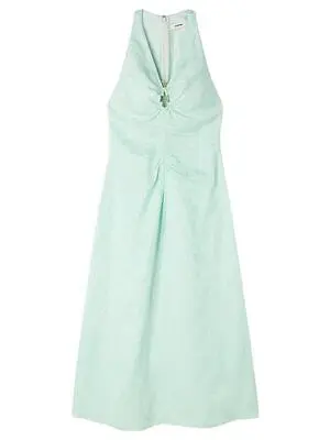 Sandro Floral V-neck Maxi Dress - Light Green