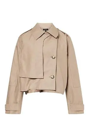 Rag & Bone Cropped Cotton Trench Coat - Khaki