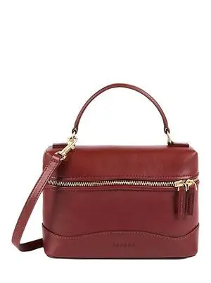 Sandro Tangolino Leather Top-handle Bag - Brown