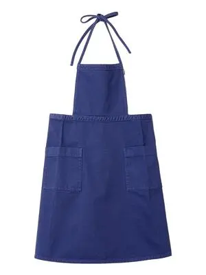 Miu Miu Garment-dyed Gabardine Apron - Ink Blue
