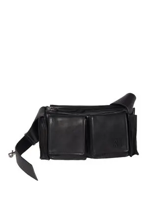 Miu Miu Nappa Leather Shoulder Bag - Black